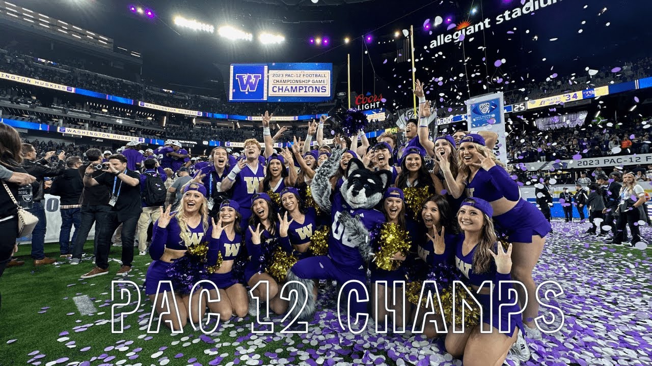 GAMEDAY VLOG | LAST EVER PAC 12 CHAMPS | University of Washington Cheer ...