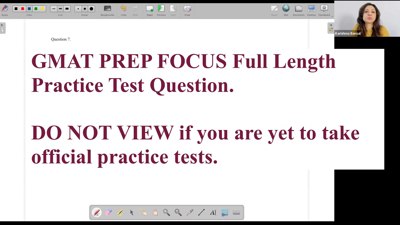 GMAT Focus Practice Test Must be True Question - Variables in the ...