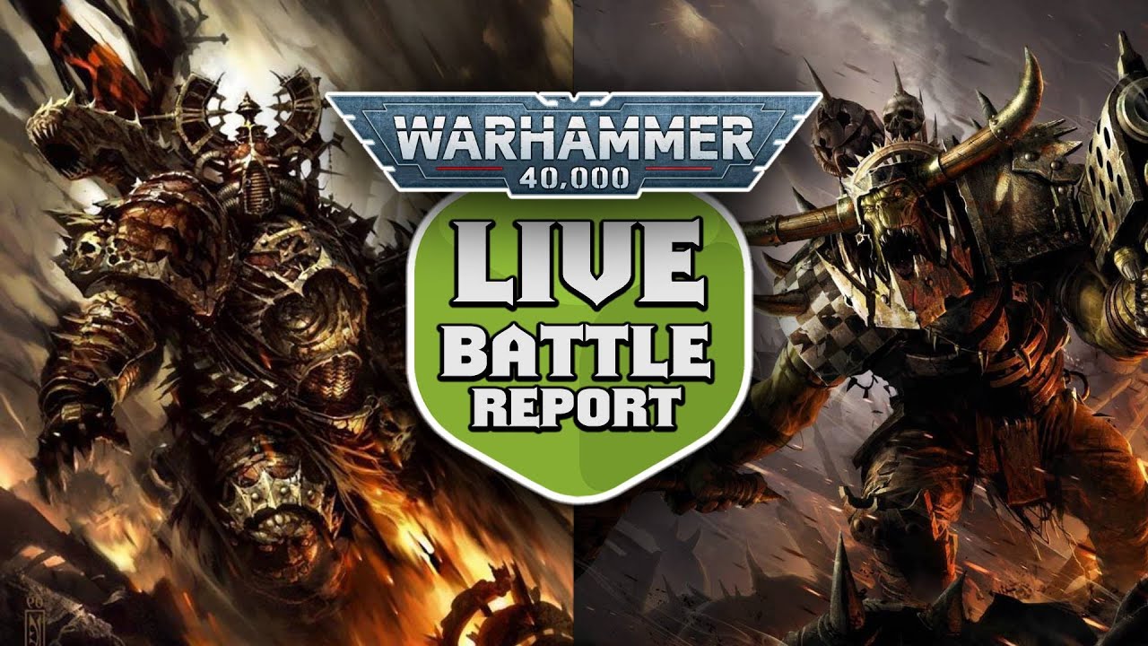 Emperor's Children vs Orks Warhammer 40k Live Battle Report - YouTube