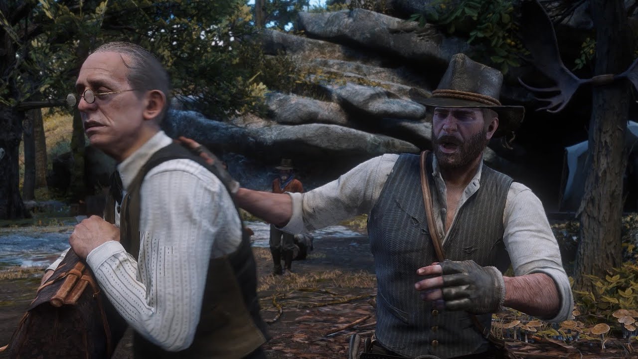 Arthur Kicks Out Strauss - Red Dead Redemption 2 - YouTube