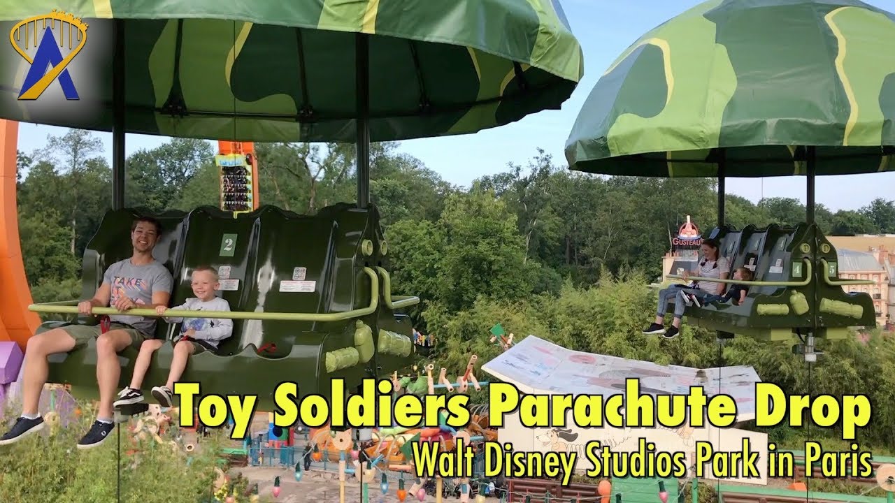 Toy Soldiers Parachute Drop POV at Walt Disney Studios Park in Paris ...