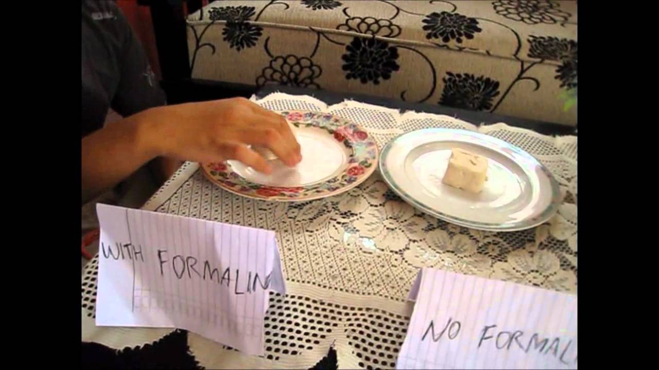 Membedakan Tahu yang Mengandung Formalin - YouTube