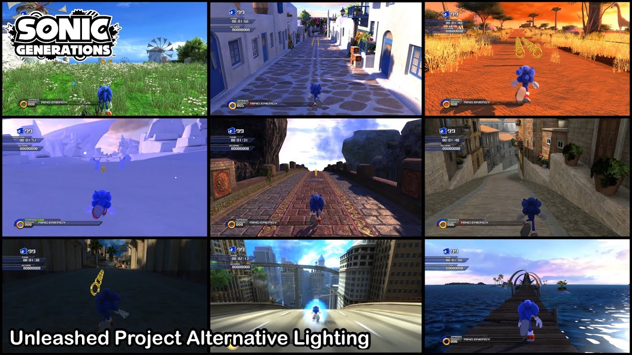Sonic Generations - Unleashed Project - Alternative Lighting - YouTube