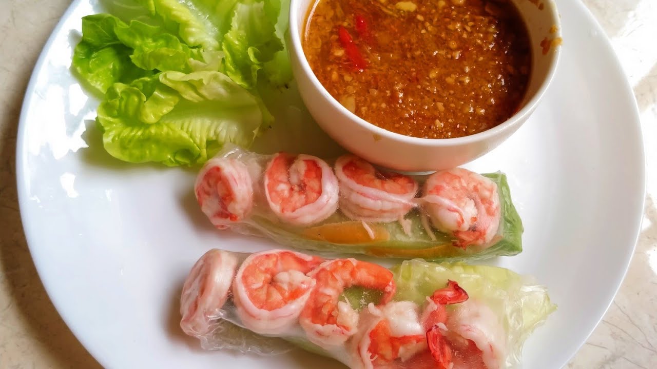 Shrimp Rice Spring RoLLs madaling gawin - YouTube