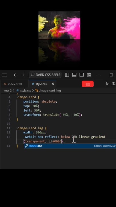 Create Image Reflection in CSS #csseffect #howto #coding #webdesign #webdevelopment - YouTube