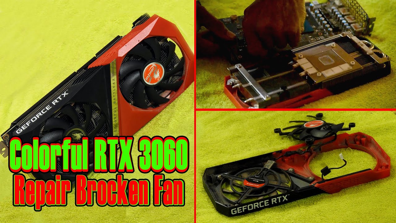 How to Fix Brocken Fan on Colorful RTX 3060 Graphic Card - YouTube