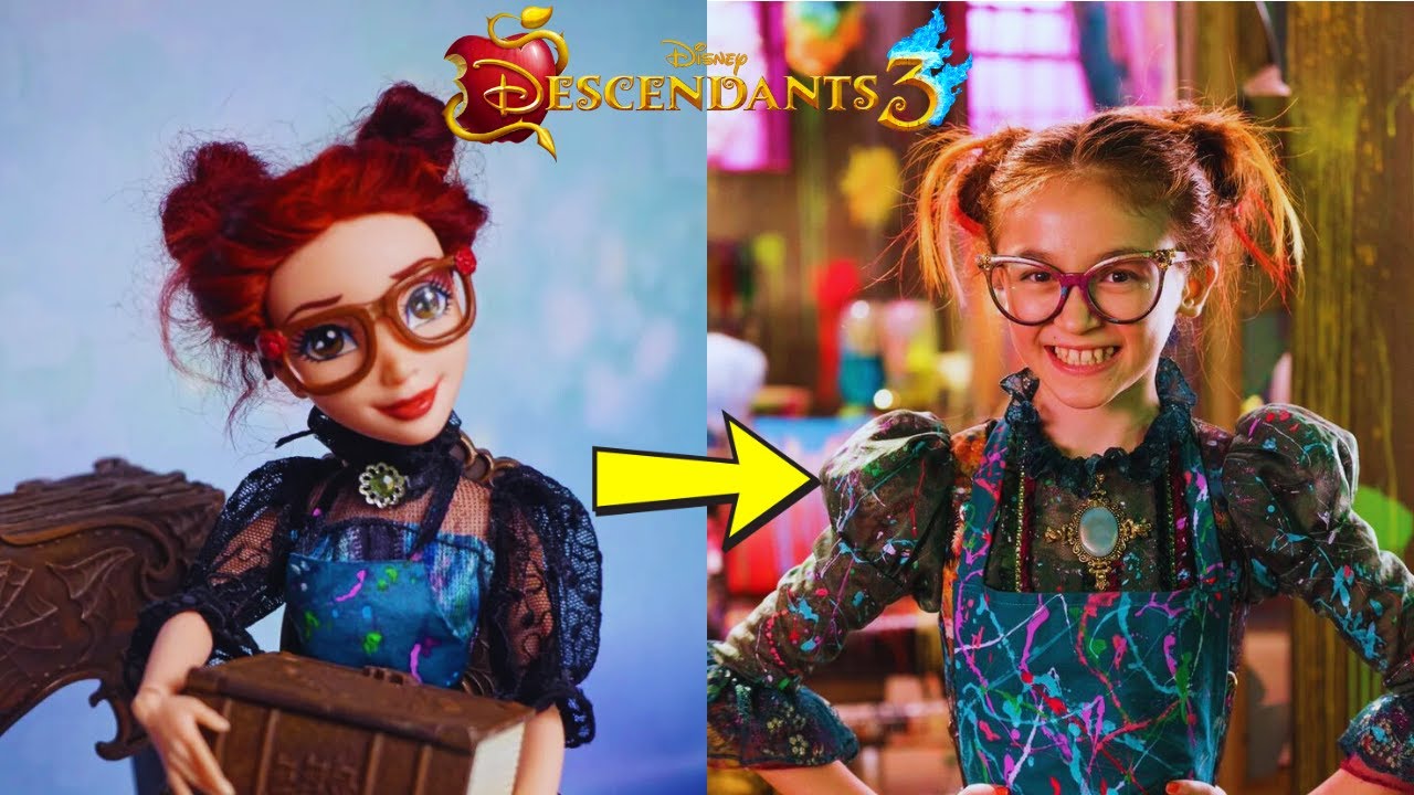 Descendants 3 Characters💜 | Cartoon vs Realistic | Disney Version 2025 ...