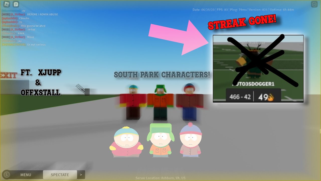We ENDED this HUGE 49 STREAK as SOUTH PARK CHARACTERS! | Roblox Auto 3s ...