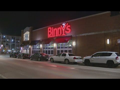 Police search for burglars who broke into two liquor stores