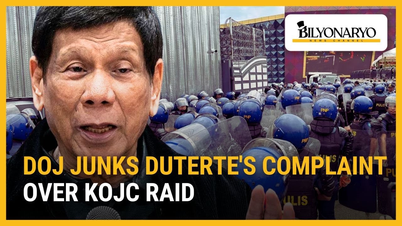 DOJ junks Duterte's complaint over KOJC raid | NewsfeedAtNoon - YouTube