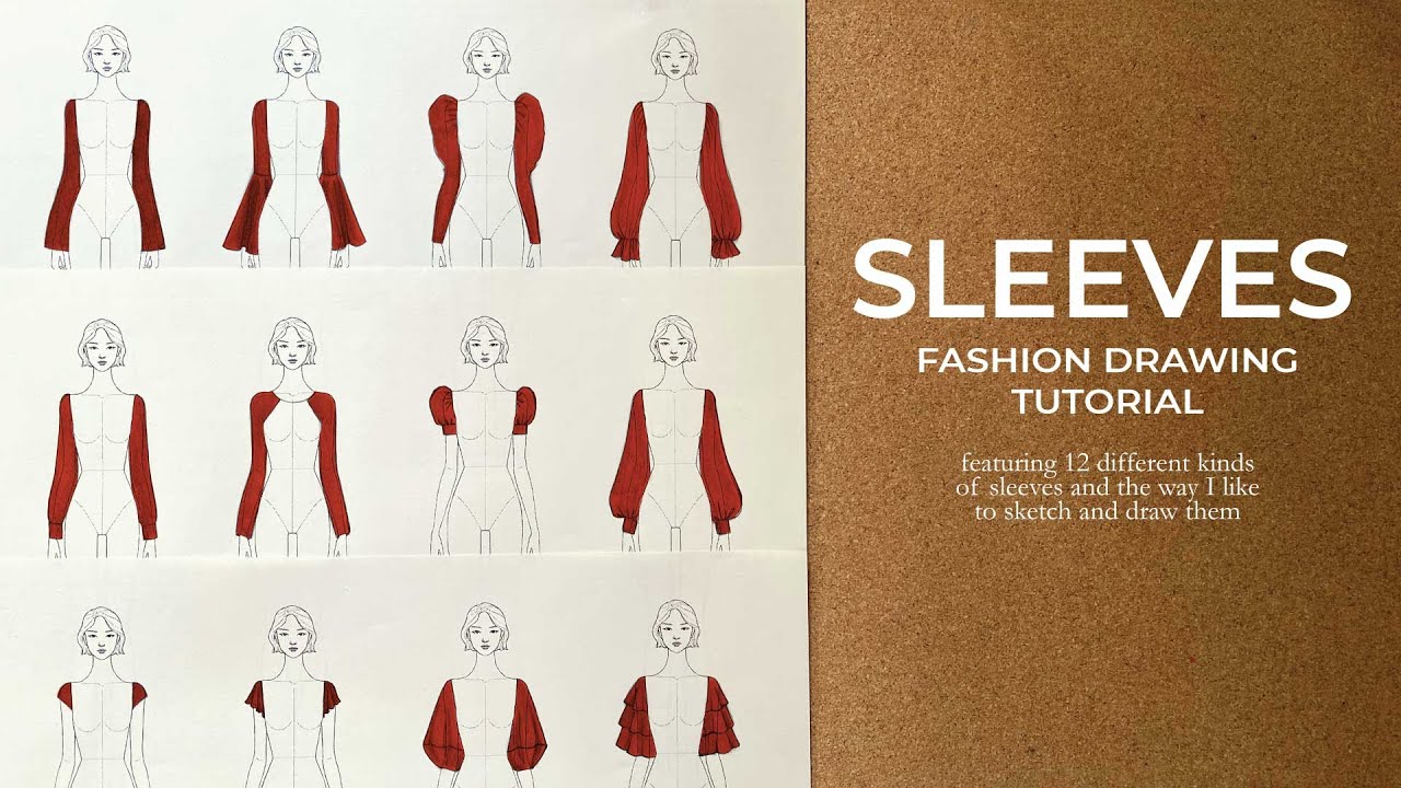 How To Draw Sleeves ♥ Fashion Sketch Tutorial | How To Draw Clothes ...