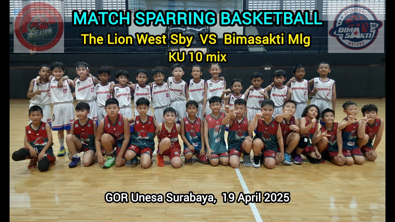 Match Sparring Basketball Bimasakti KU10 mix VS The Lion West KU10 # ...