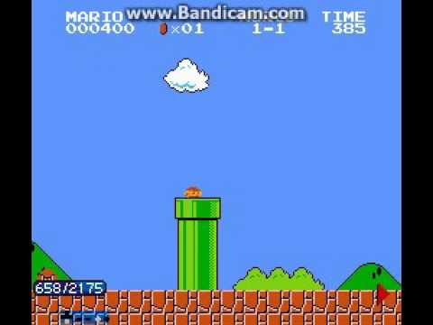 TAS: Super Mario Bros. 1-1 Flagpole Glitch with perfect underground ...