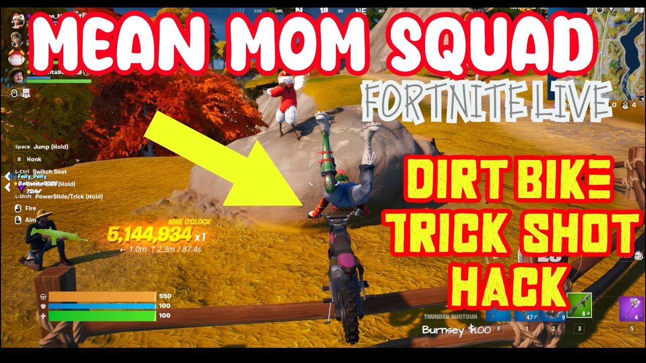 Land Trick Shots Using A Dirt Bike HACK | Mean Mom Squad | Week 2 ...