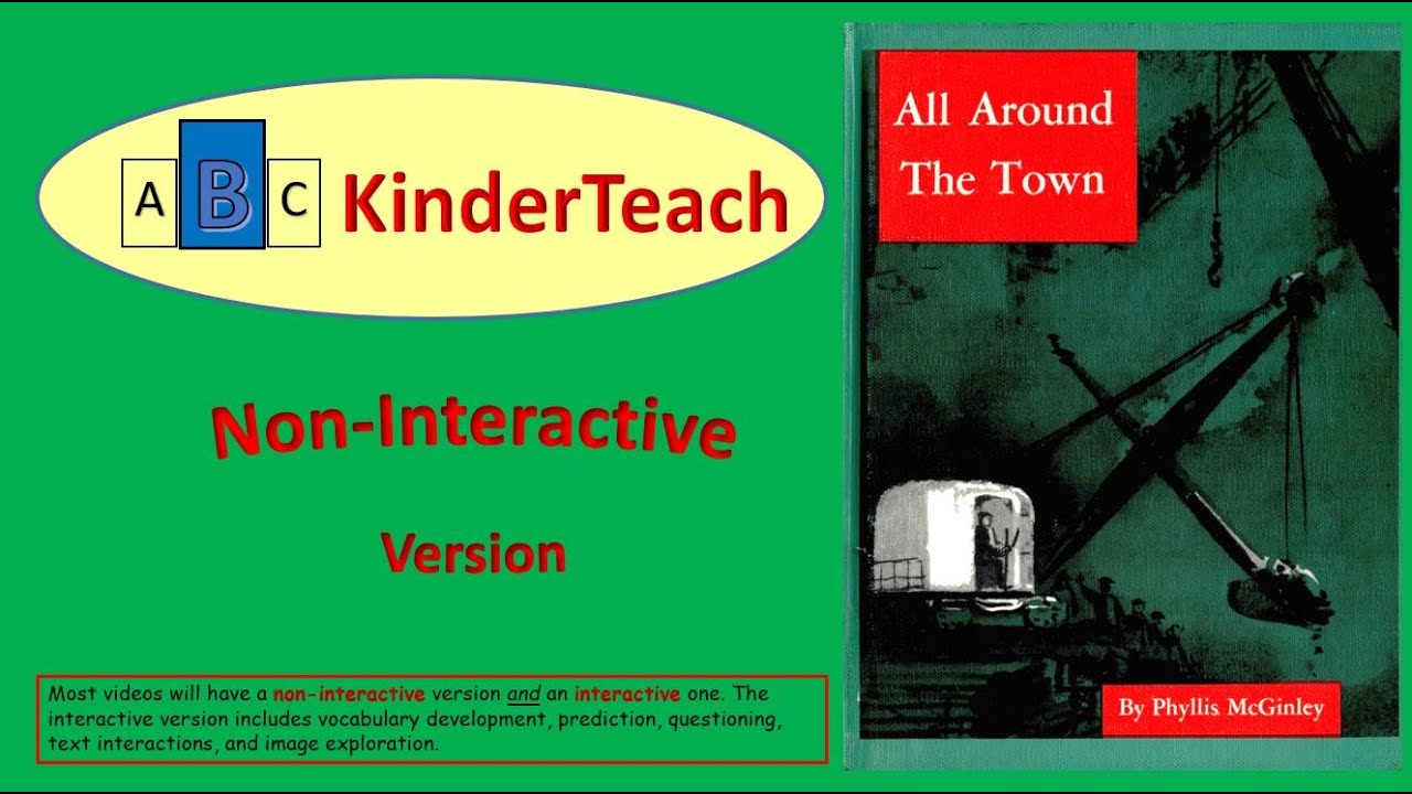 All Around the Town -- Non-Interactive Read Aloud - YouTube
