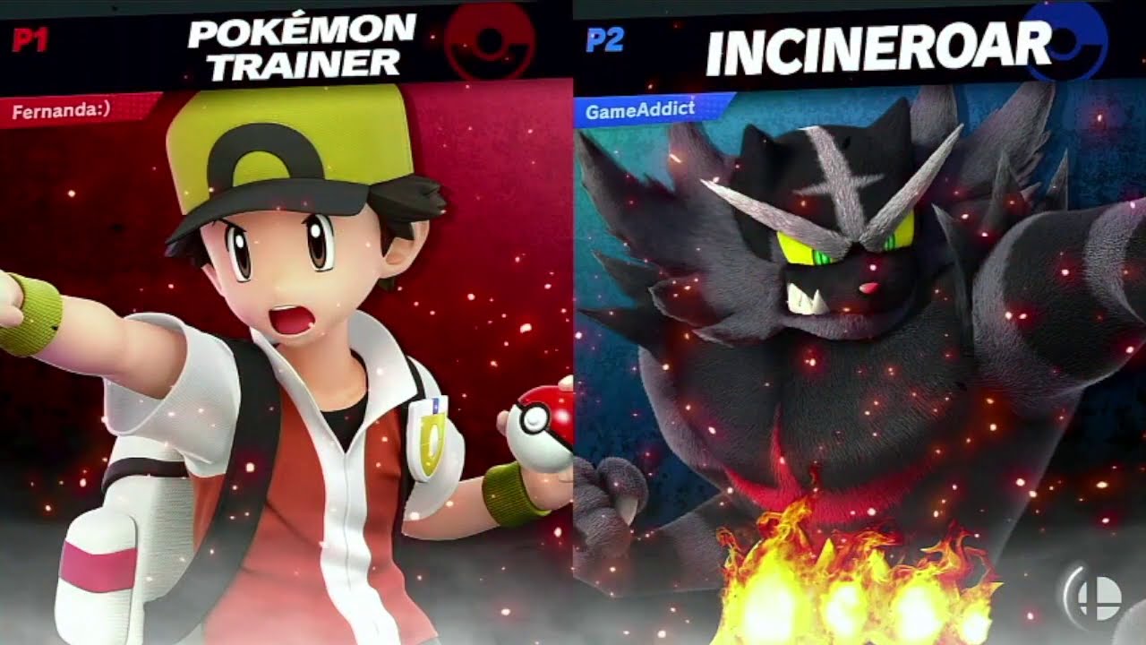 Incineroar Vs Charizard // Smash Bros. Ultimate - YouTube