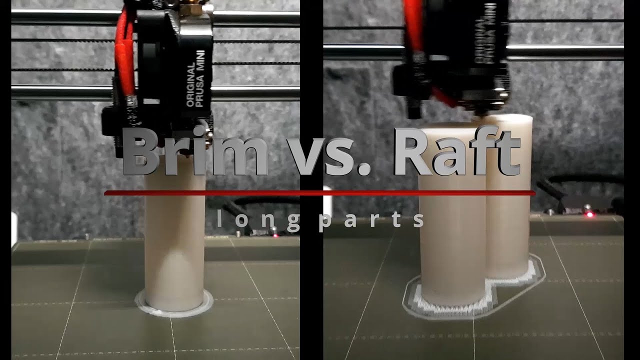 3D Printing Brim vs. Raft / 3D프린팅 브림 래프트 비교 - YouTube