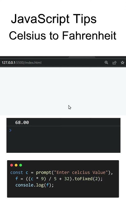 Temperature Converter in JavaScript - YouTube