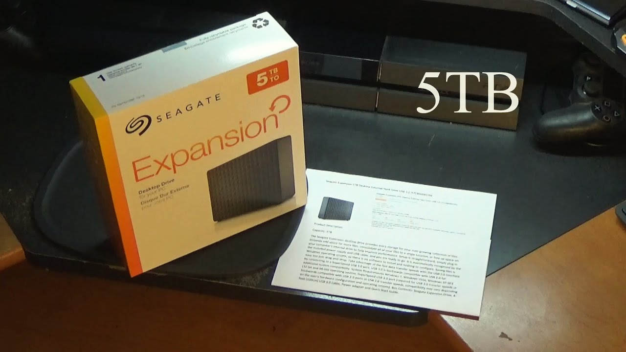 Today We Unbox - Seagate Expansion 5TB Desktop External Hard Drive USB ...