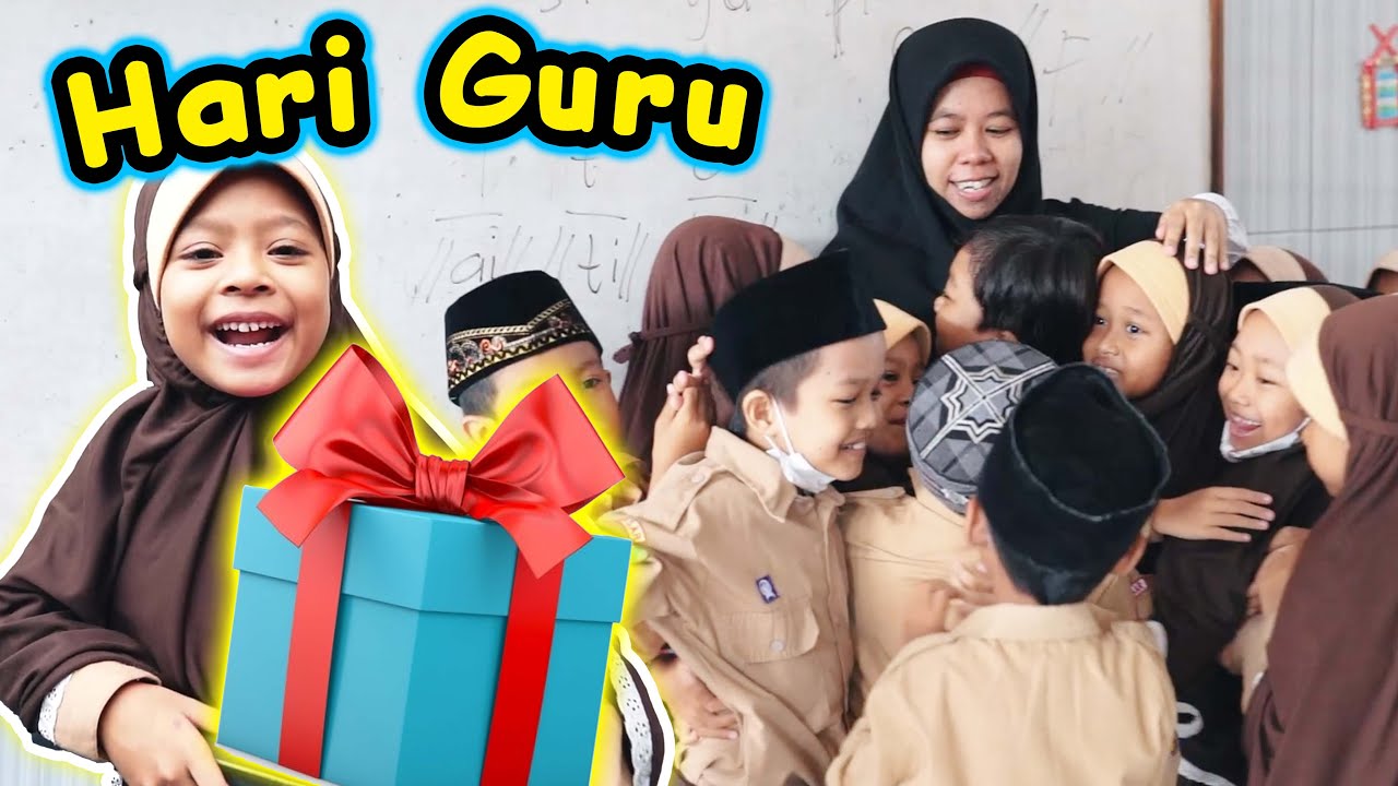 ALUNA KASIH SURPRISE KADO UNTUK GURU DI SEKOLAH!! SPESIAL HARI GURU ...