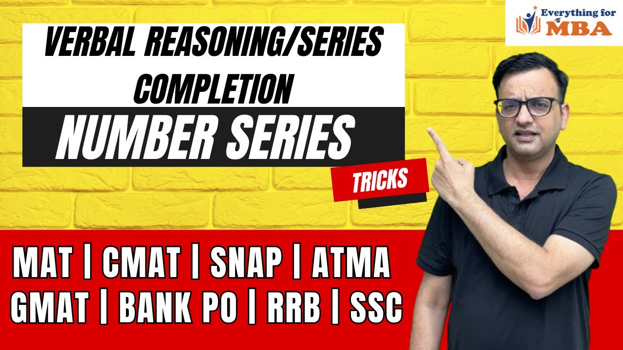 VERBAL REASONING | SERIES COMPLETION | NUMBER SERIES TRICKS | LOGICAL ...