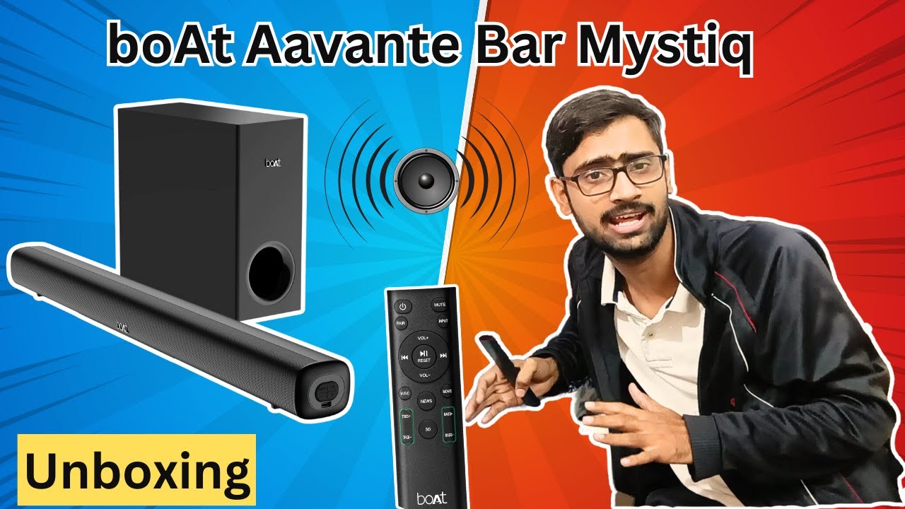 Unboxing boAt Mystiq 100W Sound || boAt Home theatre || #boat - YouTube