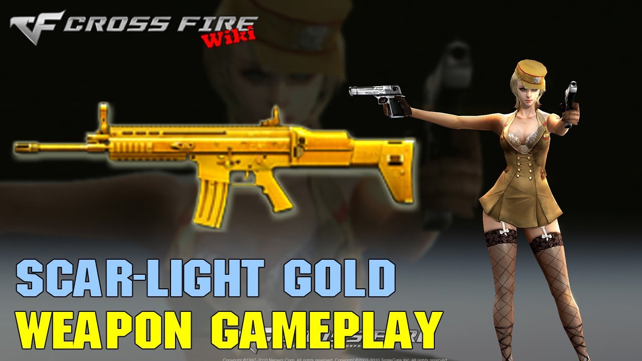 CrossFire - SCAR-Light Gold - Weapon Gameplay - YouTube