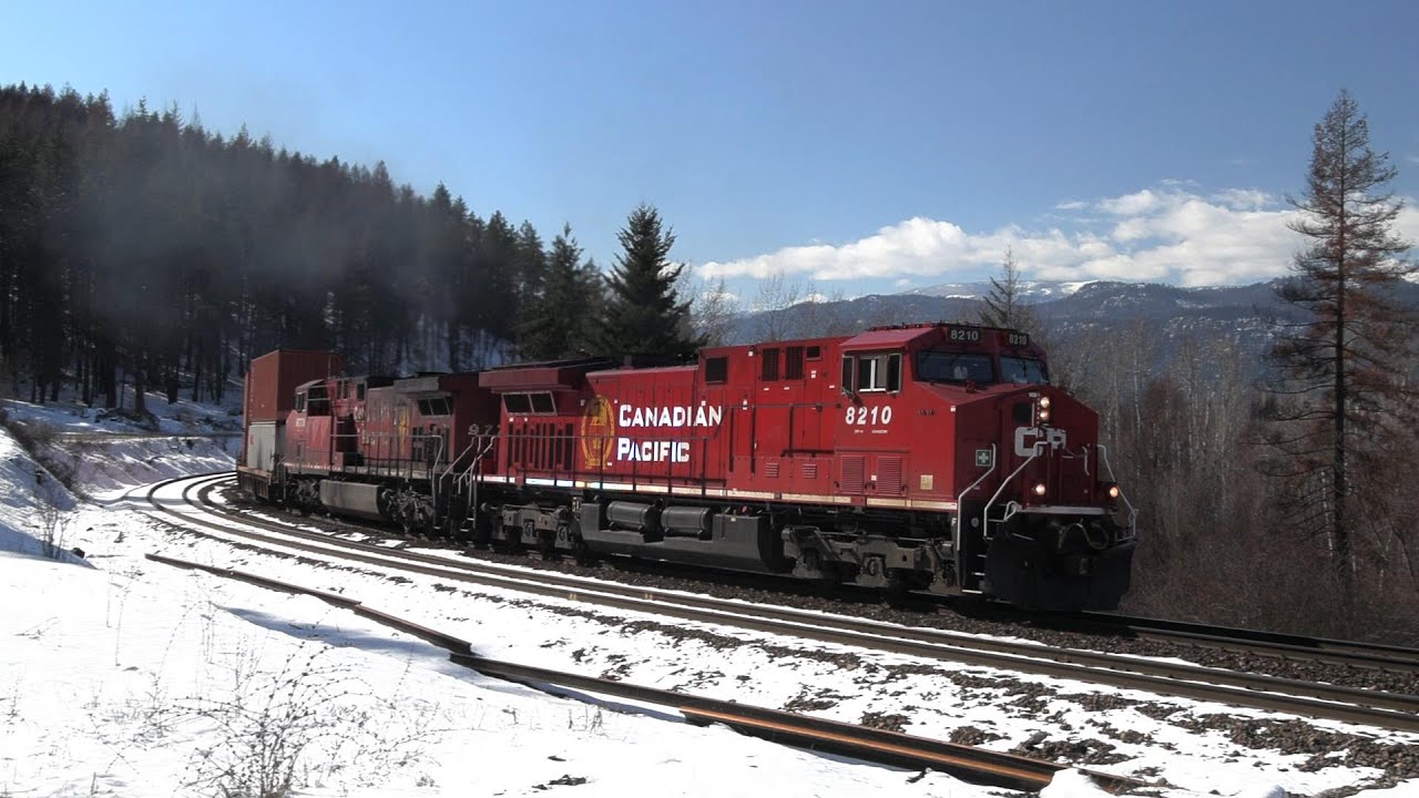 Skeena Pacific #2062 CPKC Containers Eastbound, Squilax, BC 2024-03-06 ...