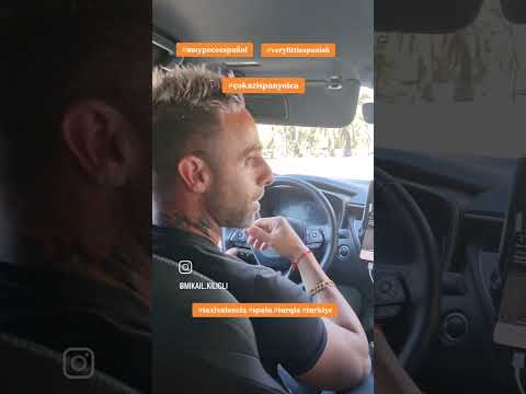 Valensiya da taxide İspanyolca pratiği 😆 / Valenciyada  6 ay kalsak İspanyolca tamam 😅🤣 #ispanyolca