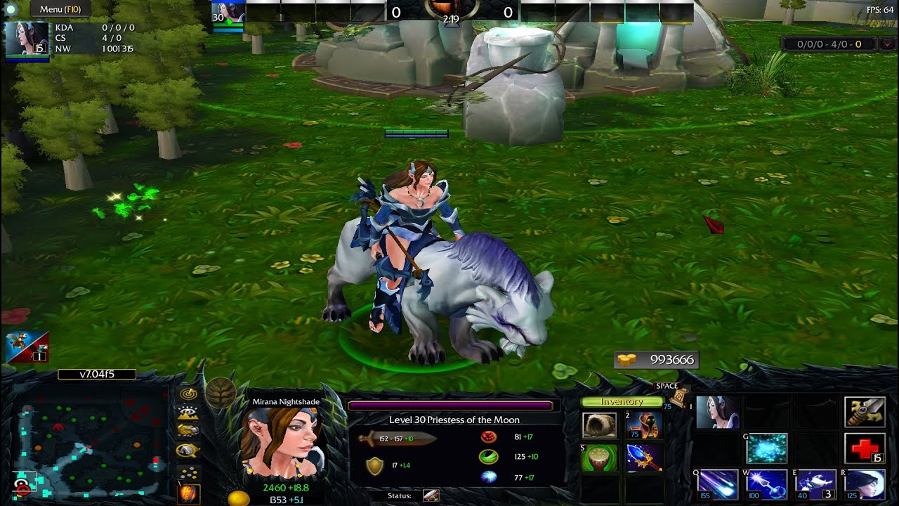 Mirana Dota 2 mod para dota 1 - YouTube