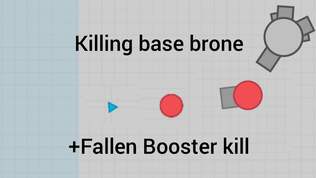 Diep.io - killing base brone+kill Fallen Booster/다이피오 기지드론 킬+폴른 부스터 킬 ...