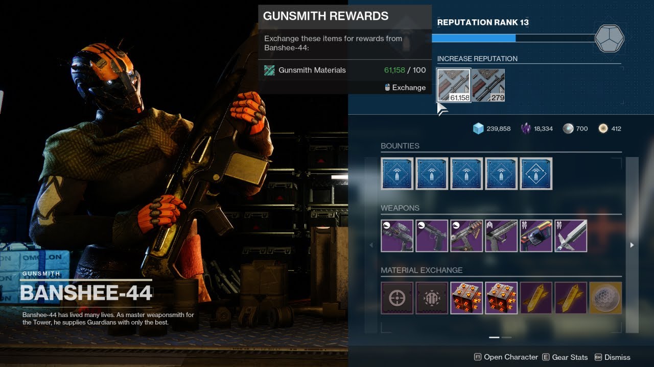 NEW GUNSMITH REPUTATION SYSTEM (USE ALL GUNSMITH MATERIALS FOR ...