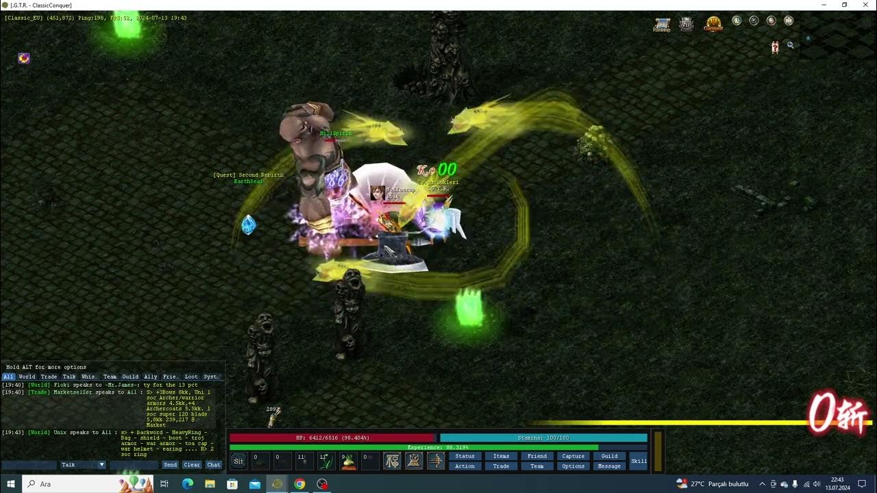 classic conquer online server EU 2 rb gorev bolum 2 - YouTube