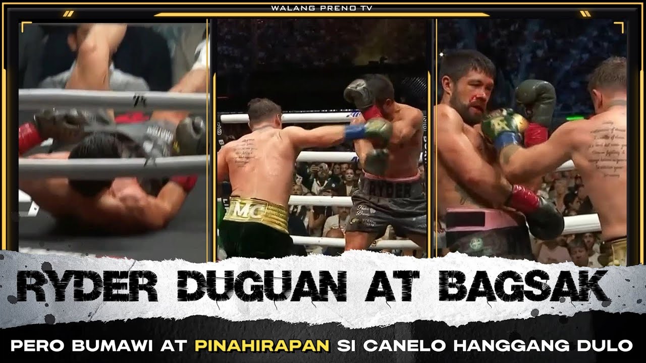 John Ryder Duguan at Bagsak kay CANELO pero naka bawi at Pinahirapan si ...