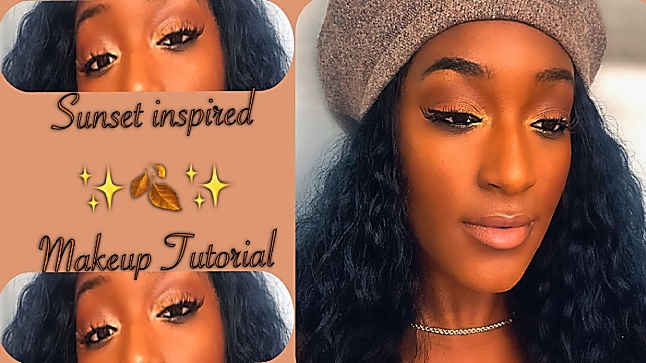 SUNSET INSPIRED MAKEUP TUTORIAL | EASY CUT CREASE | EVERYDAY MAKEUP LOOK | MATTE FINISH | DOLCE ...