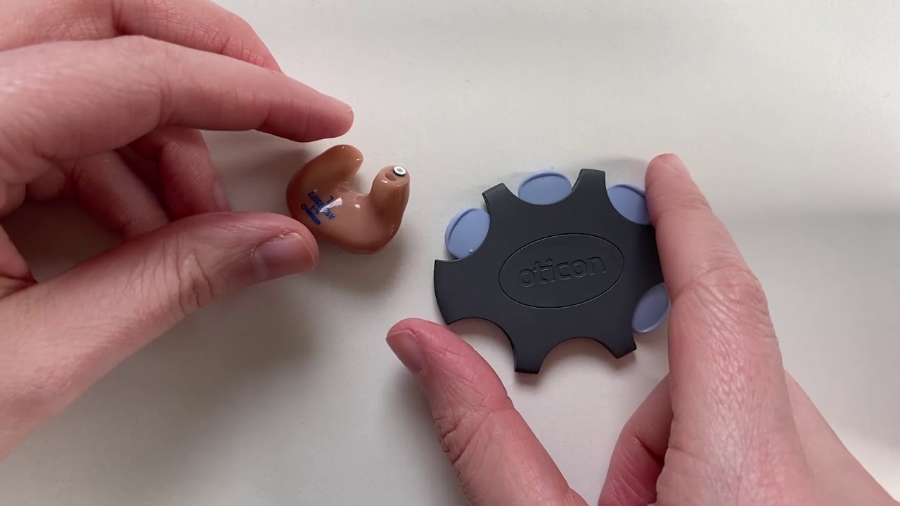 How to Change the Wax Filter in a Custom Hearing Aid - YouTube