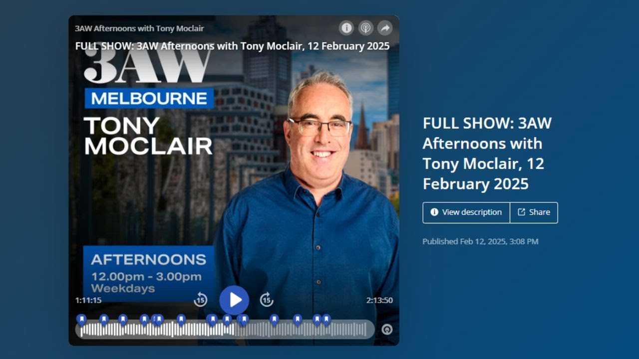 Shortest Time in a Job 3AW 693AM Radio Melbourne with Tony Moclair and ...