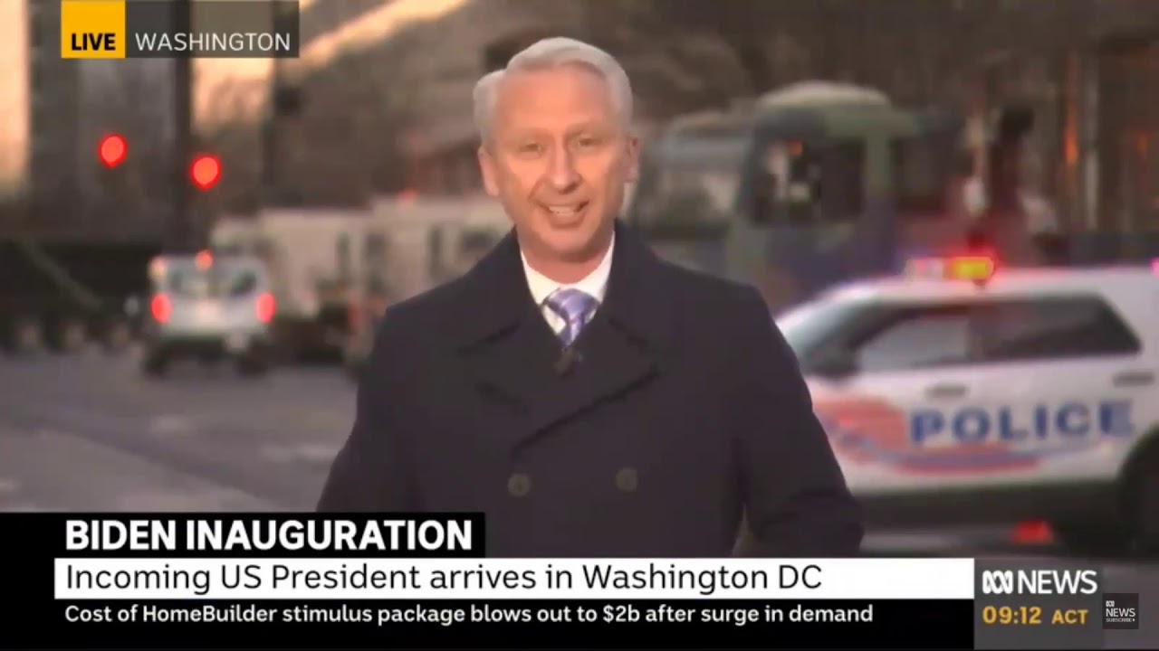 Greg Jennett asked about Trump Speech without having had time to see ...