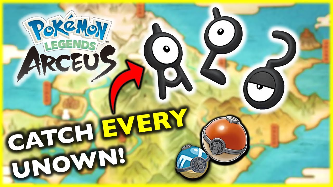 All 28 UNOWN Locations in under 15 minutes - YouTube