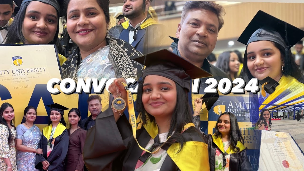 CONVOCATION 2024 🎓 | Amity University Gurgaon | Graduation Day Vlog - YouTube