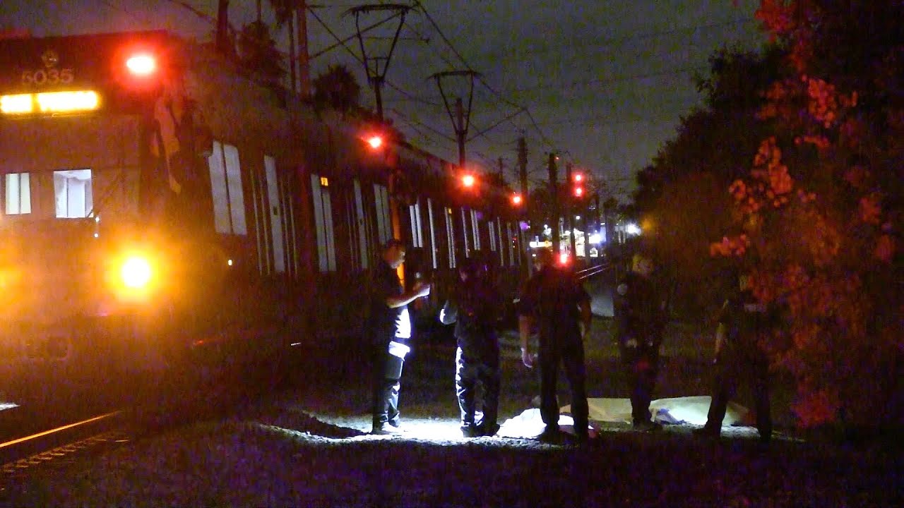 Pedestrian Hit By Trolley - YouTube