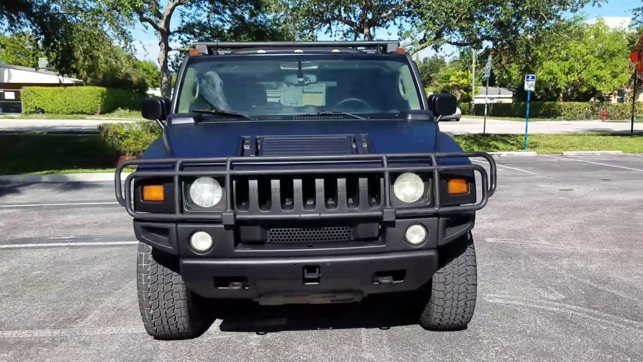 2003 hummer h2 for sale mat black - YouTube