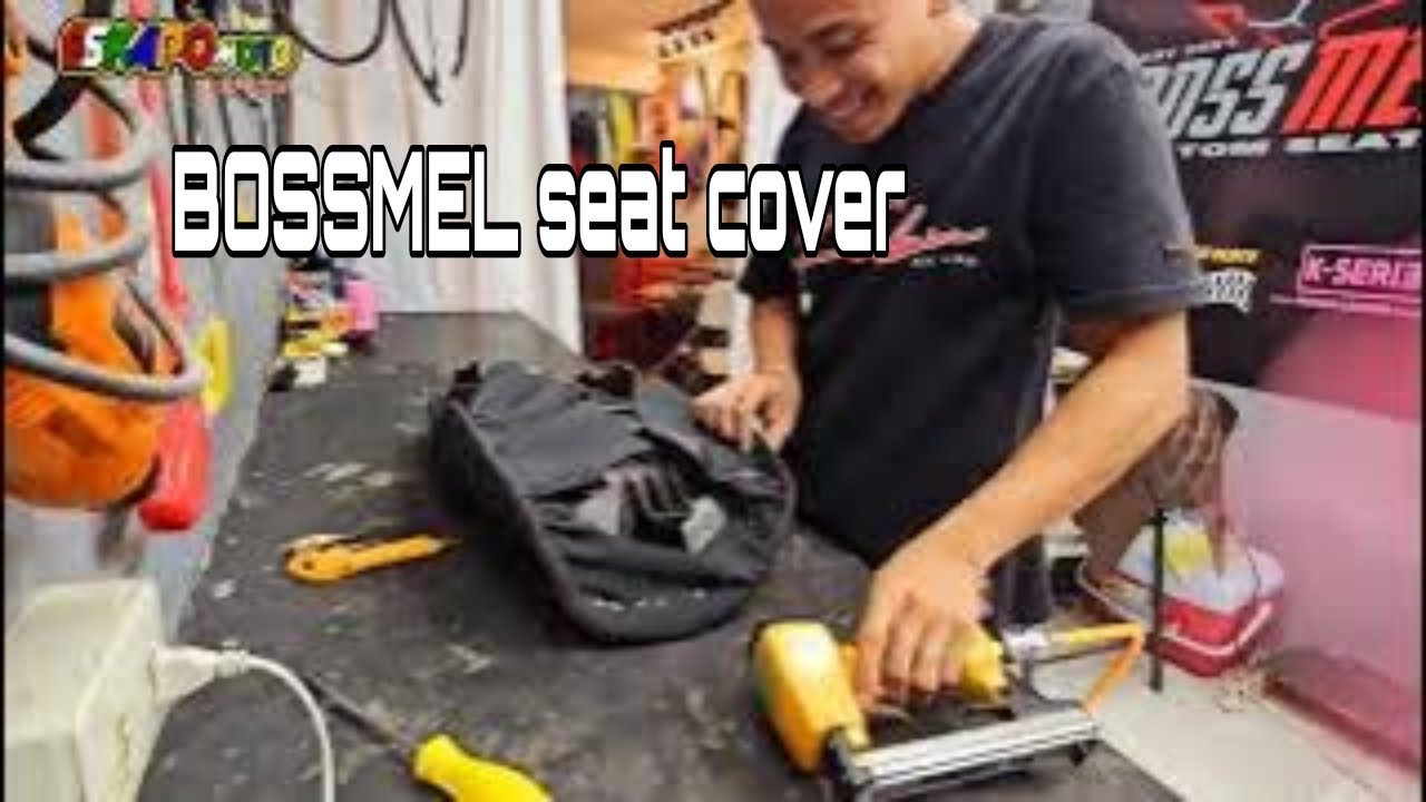 CB400 change seat Cover BOSS MEL Custom Seats - YouTube