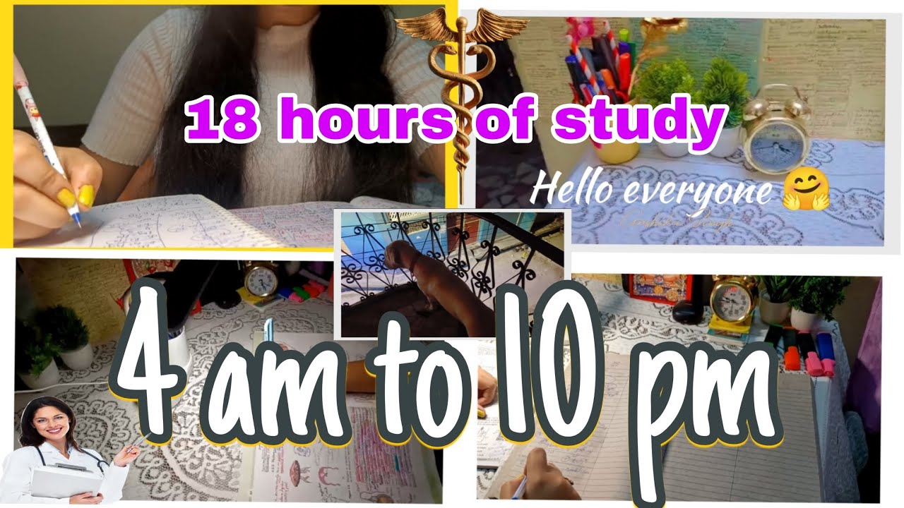4am study vlog* 18 hours of study #study #neet #pw #youtube #aiims # ...