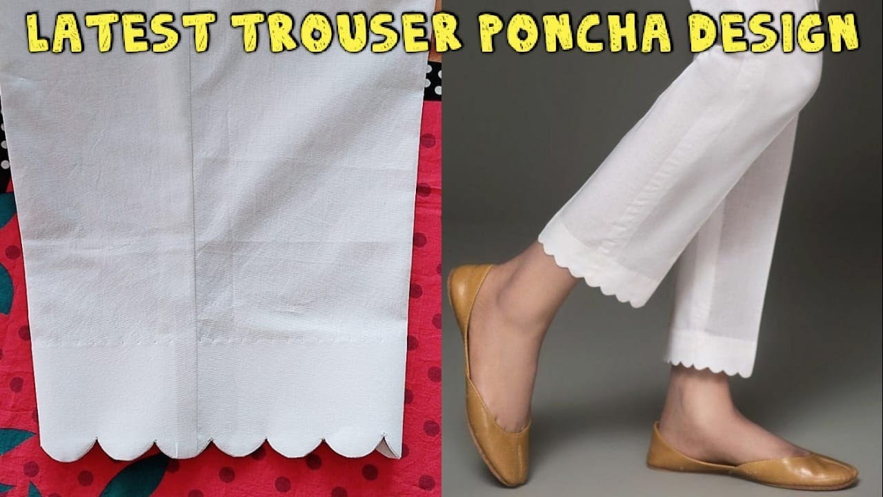 Cutwork Trouser Design | Salwar Poncha Design | Cutwork Trouser Design ...