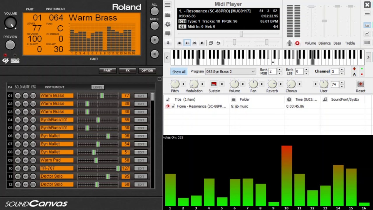 HOME - Resonance (Sound Canvas VA | SC-88 Pro) [MIDI] - YouTube