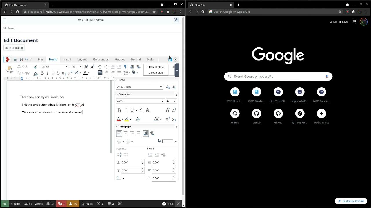 PHP, Symfony, Collabora Online and the WOPI Protocol - YouTube