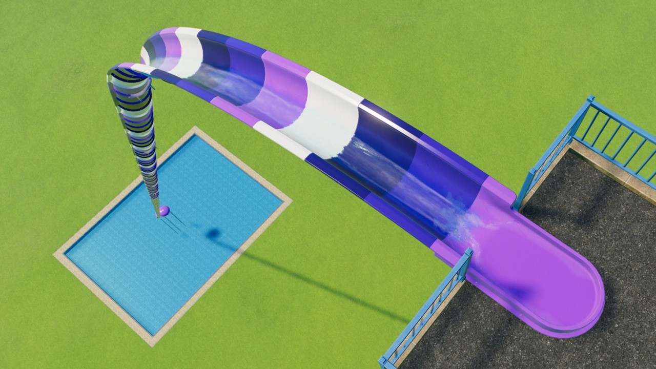 1000 FT Down Water Slides – Planet Coaster 2 - YouTube