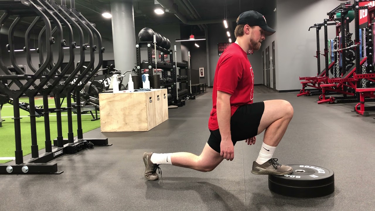 Front Foot Elevated Isometric Lunge - YouTube