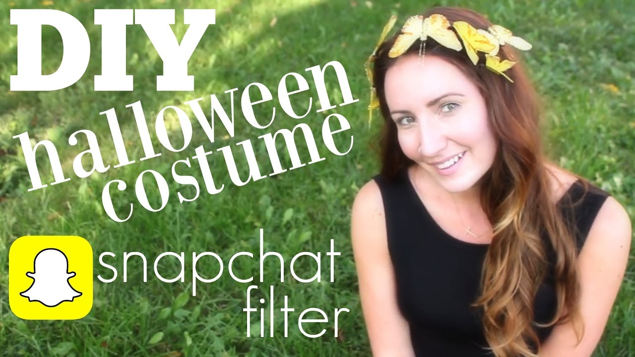 DIY Halloween Costume | Snapchat Butterfly Filter - YouTube